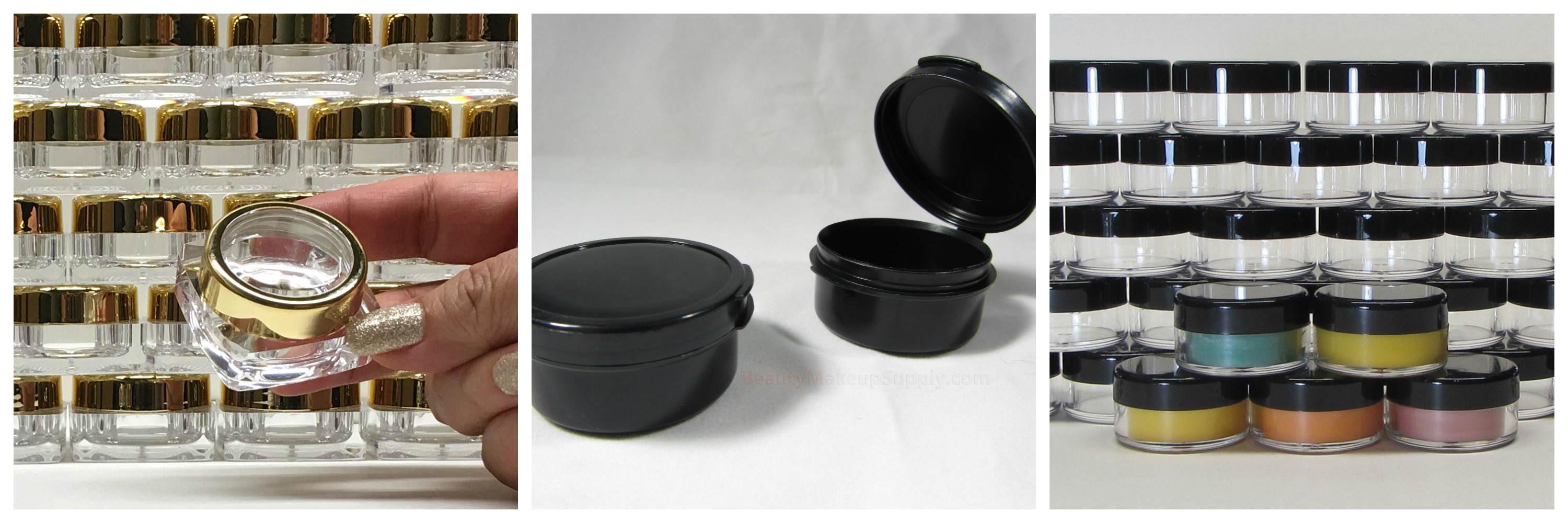 Wholesale Cosmetic 10 Gram Jars & 10 Ml Beauty Containers | Free Shipping